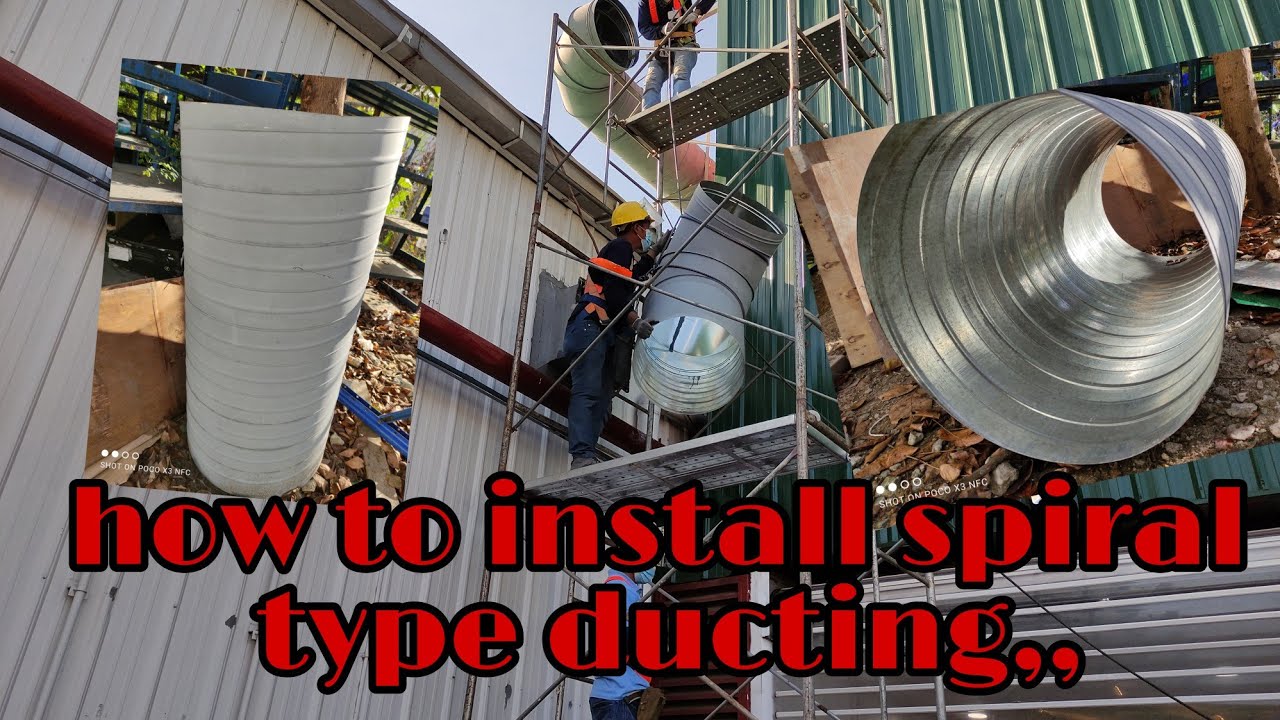 how to install spiral type ducting,, - YouTube