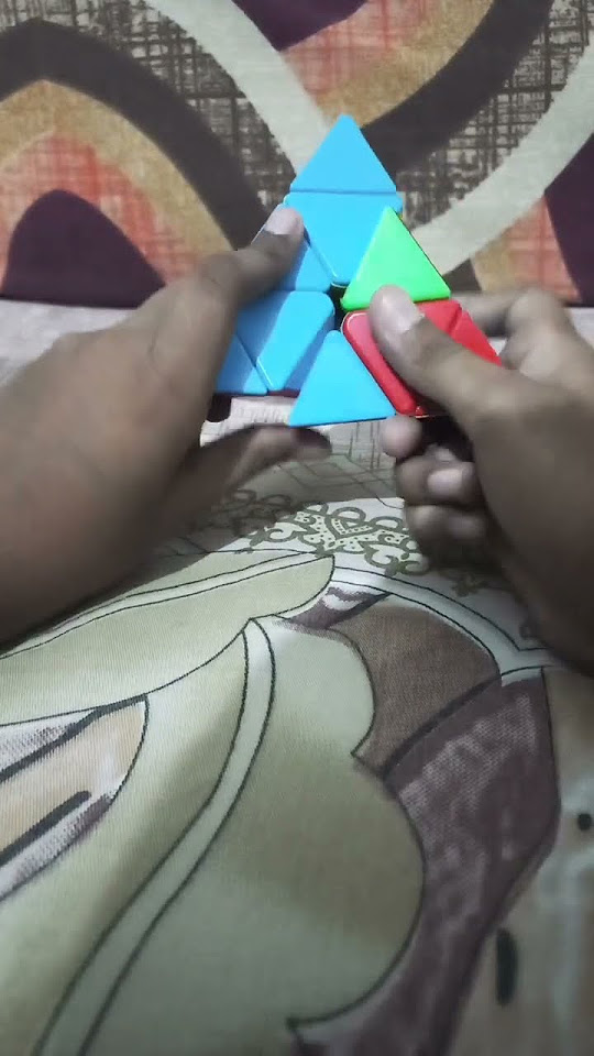 Pyraminx cube 2nd layer algorithm #shorts - YouTube