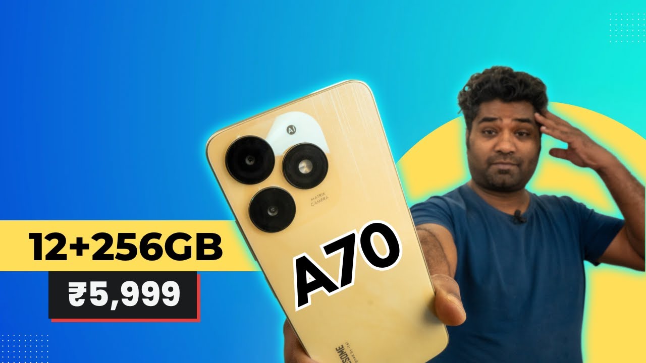 "Itel A70 World's First Smartphone With 12GB+256GB Under ₹6,000 || Itel ...