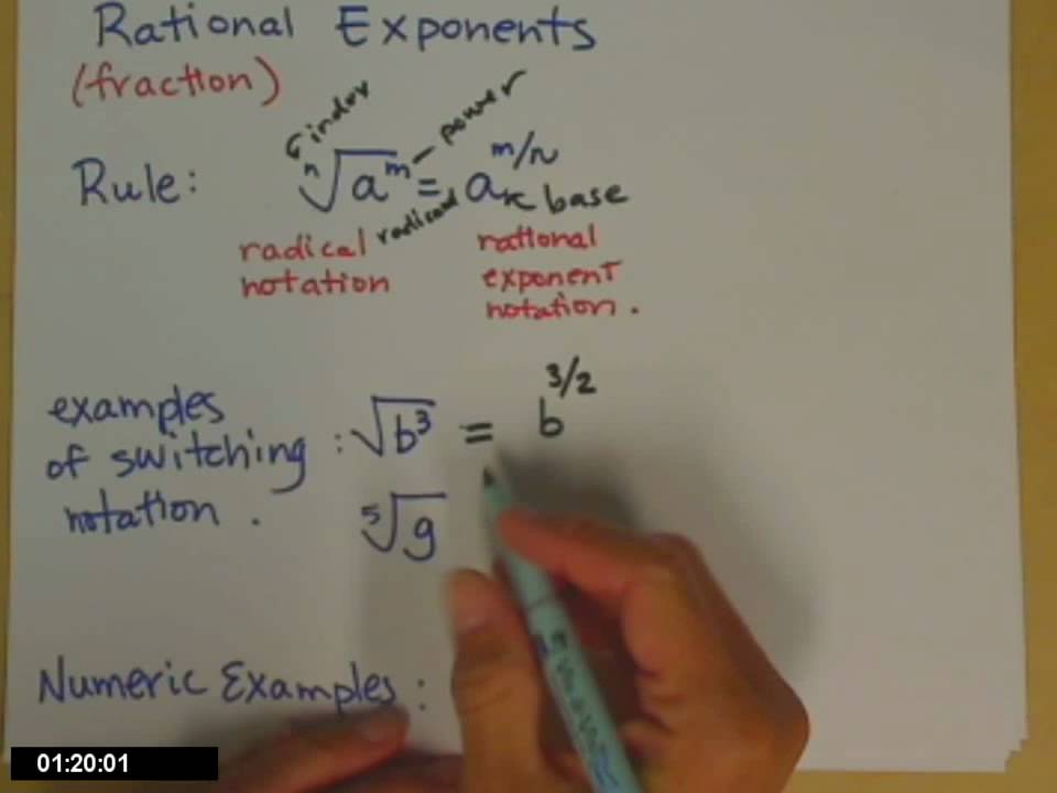 Rational Exponents - YouTube