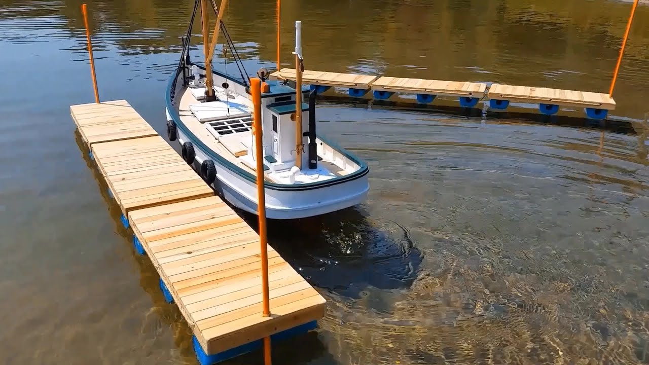 DIY Floating Docks For RC Boat Models - YouTube