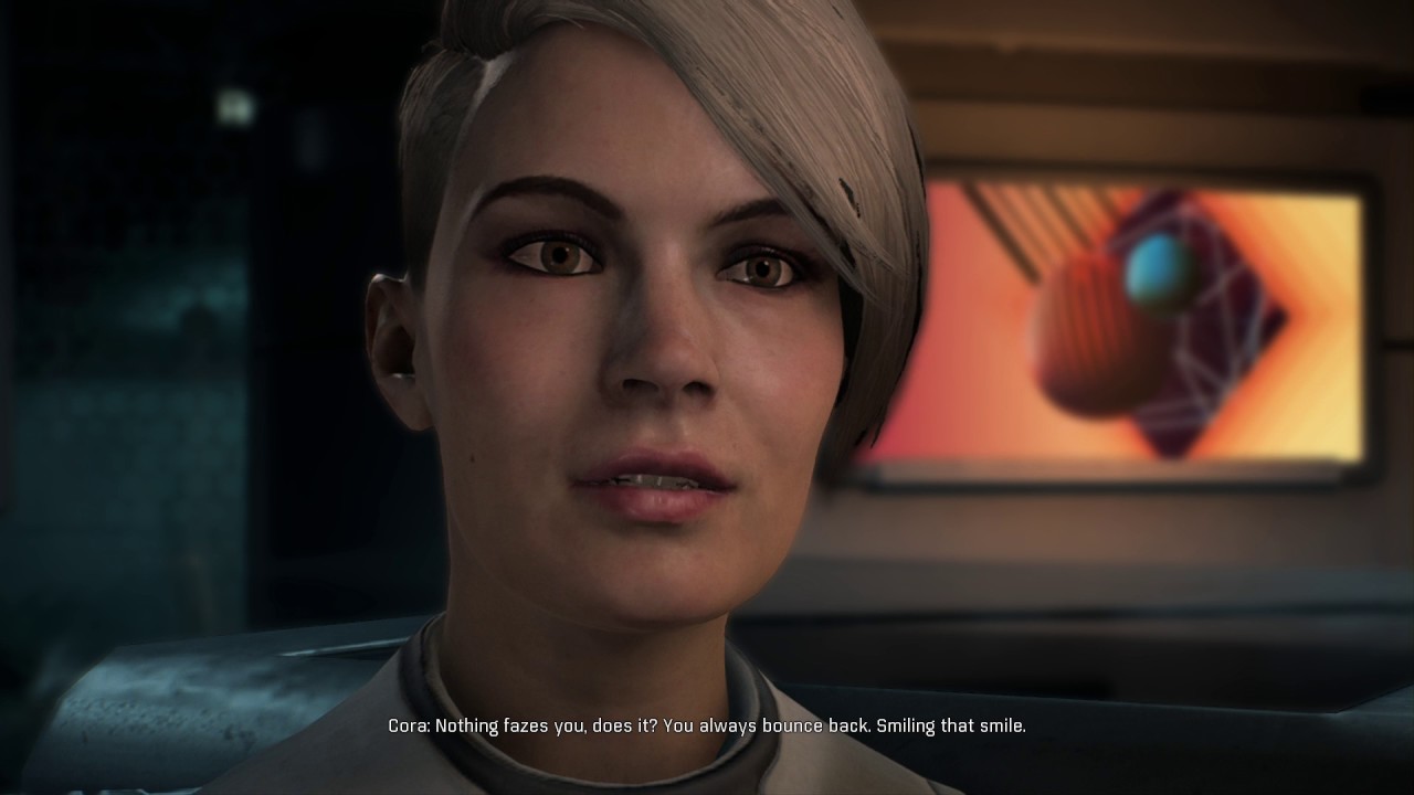 Mass Effect Andromeda Romance Cora Flirt Conversation Option Mission 3 ...