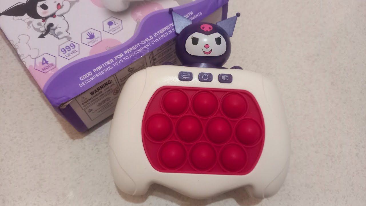 KUROMI PUSH POP IT MACHINE GAME UNBOXING AND REVIEW 2024 || SUPER ...