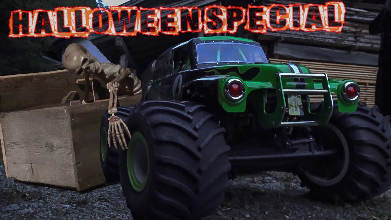 Halloween Horror Spezial mit Losi Grave Digger - YouTube
