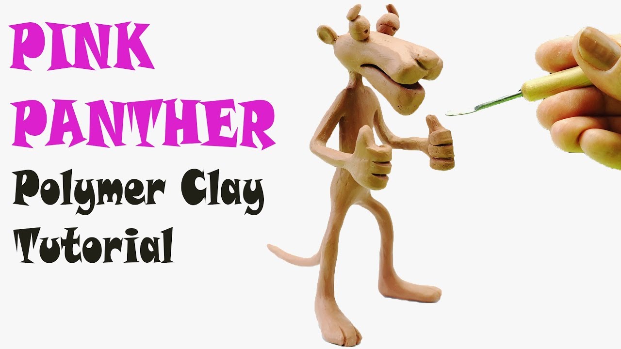 Sculpting Pink Panther - Polymer Clay Tutorial - NSP Chavant Clay - YouTube