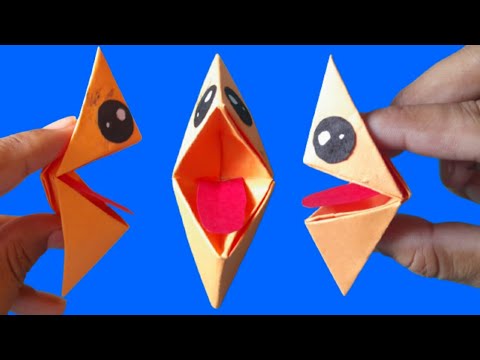 How to make moving paper toy | New origami paper craft 2022 | Paper ...