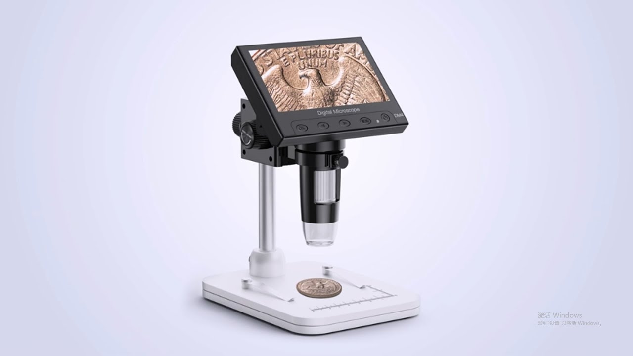 4.3 inch digital microscope, coin microscope, 50X-1000X magnification ...