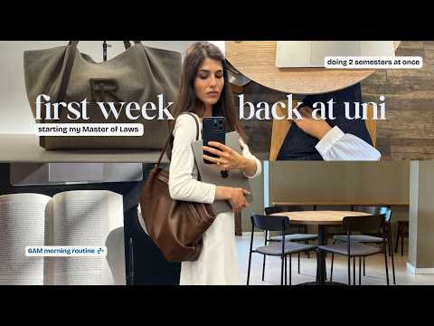 first week back at law school 🗞️ my most intense semester yet, 6am morning routine, lots of studying
