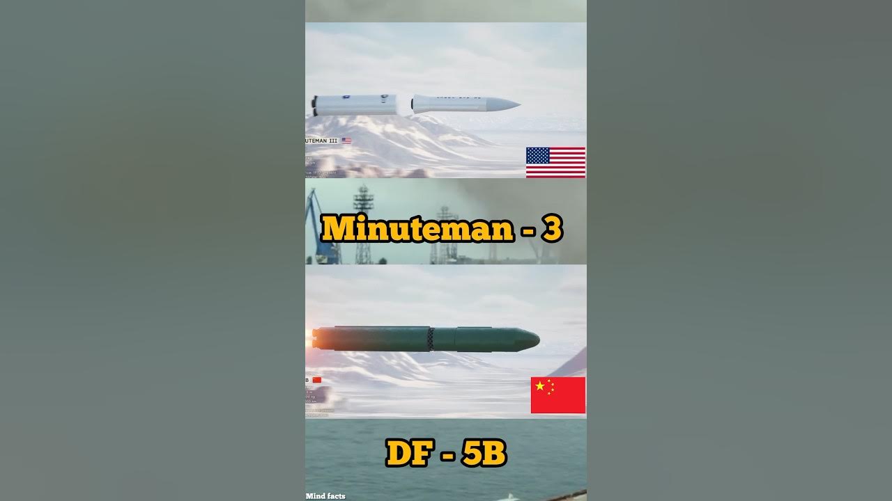 🇨🇳DF - 5B V/S 🇺🇸 Minuteman 3 #ytshorts #pakistan #facts - YouTube