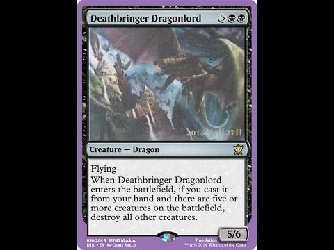 Mtg new | First Dragons of Tarkir Spoilers! Deathbringer Dragonlord ...