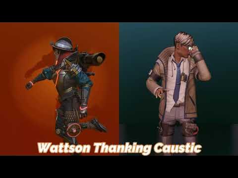 NEW Wattson, Caustic & Crypto Interaction voice lines in S10 of Apex Legends - YouTube