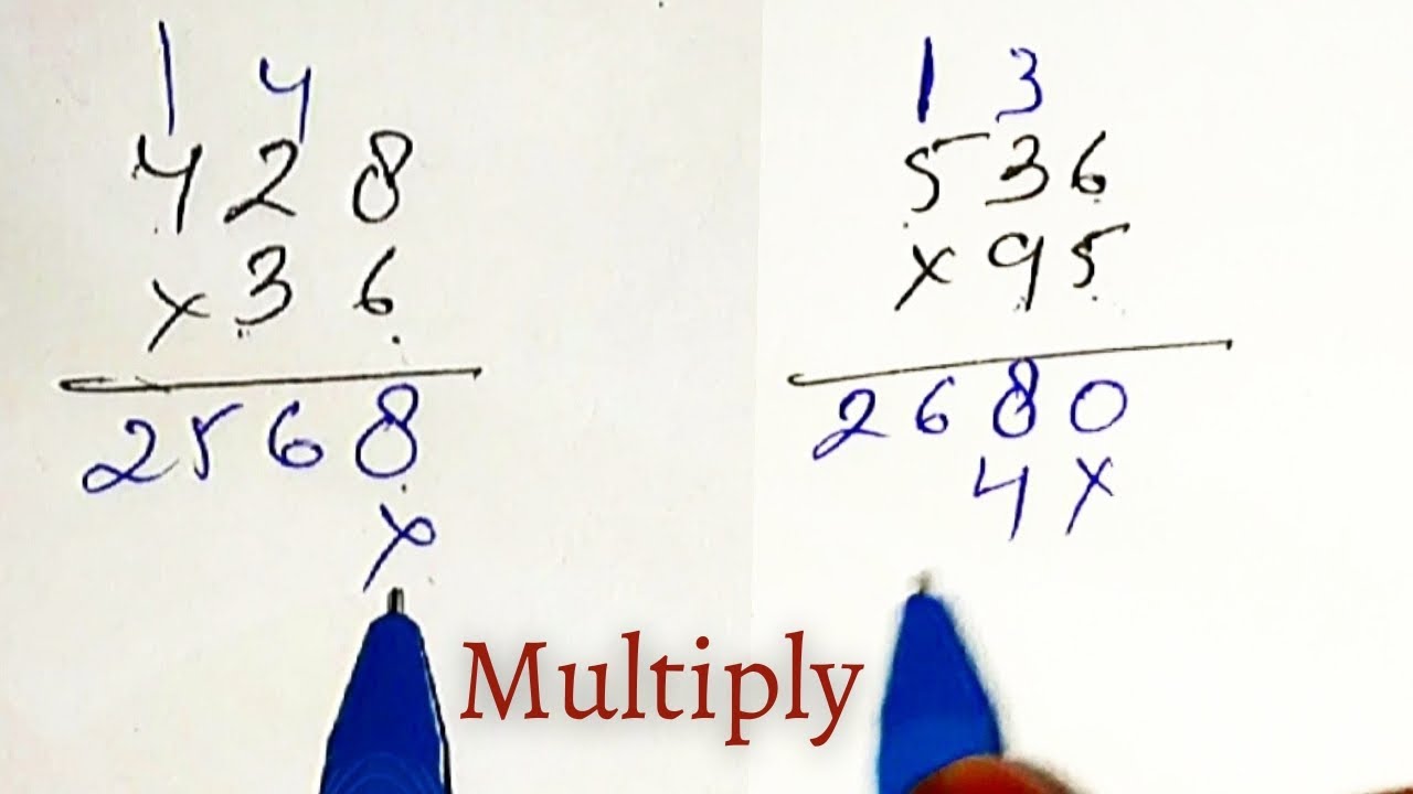 multiply... learn multiplication.. into..maths question - YouTube