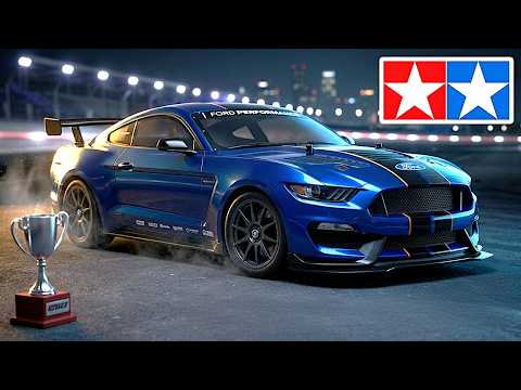 Tamiya Mustang GT4 RC Car Unboxing and Road Test!