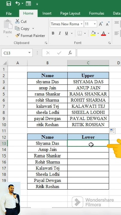 Change case upper & lower | Excel Trick💥💯 #exceltipsandtricks #excel #shortsfeed #hindi #howto ...