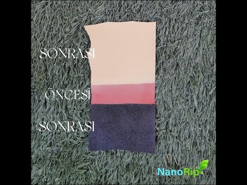 Nanorip Deri Boyası İle SUNİ DERİ BOYAMA