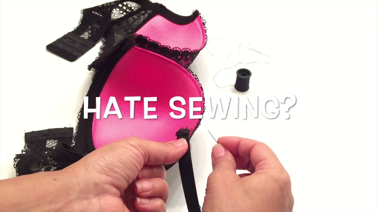 NO SEWING - How to Fix your Broken Bra Straps & Old Hooks, Quick & EASY ...