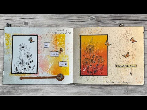 Art From the Heart by Jo Rice - A Lavinia Stamps Tutorial - YouTube