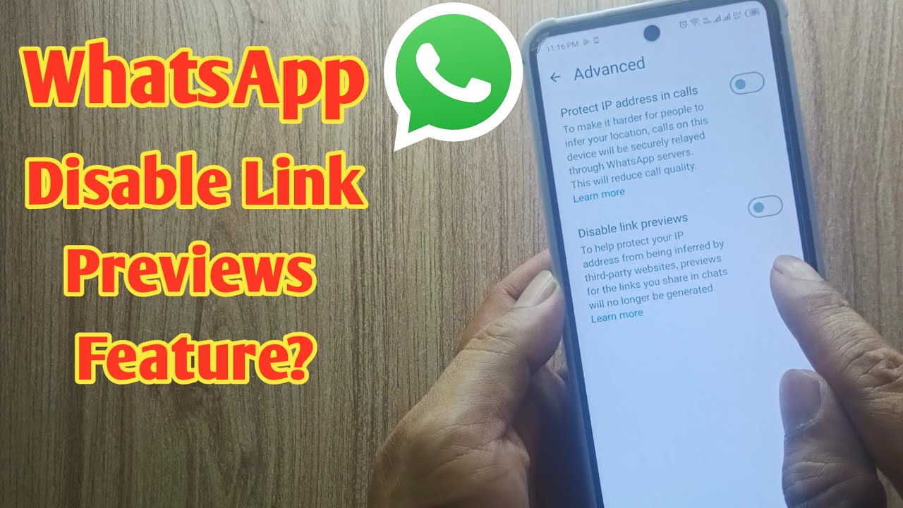 Whatsapp Disable Link Previews Feature? | Disable Link Preview Whatsapp ...