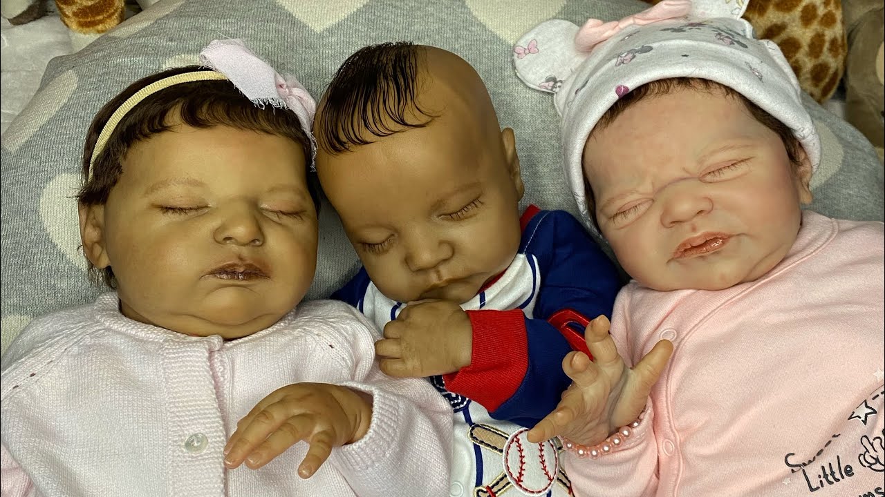 Changing 3 of My Babies 👶 ~ Laura, Levi & Miracle ~ Painted by Me - YouTube