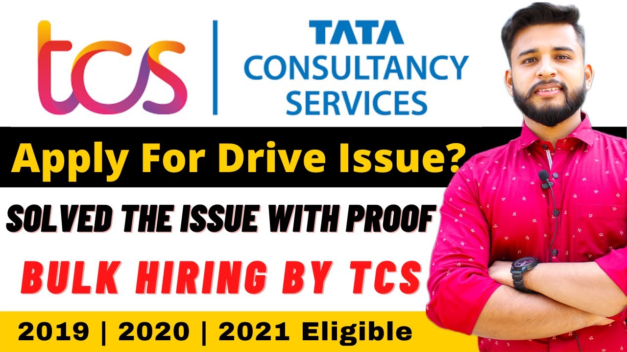 🔴 Apply For Drive Option in TCS NextStep - Problem Solved | TCS SMART ...