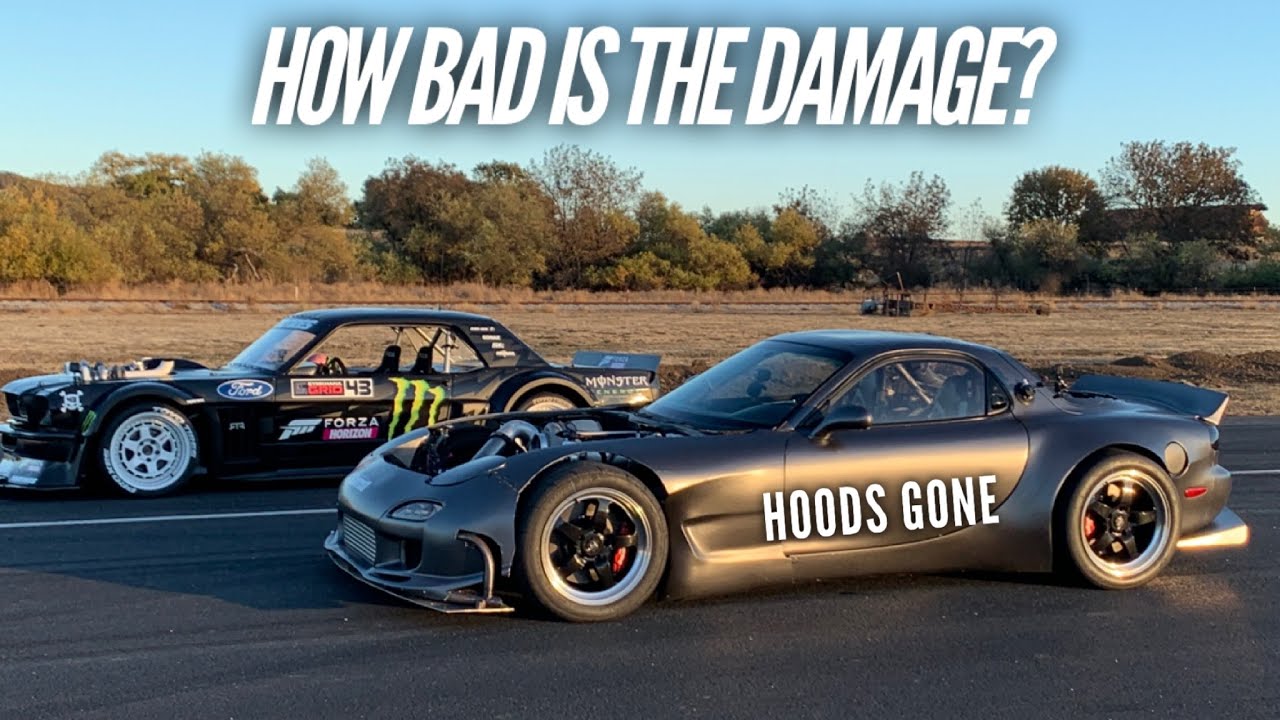 How bad is the Damage on the 4 Rotor RX-7 from racing the Hoonicorn ...