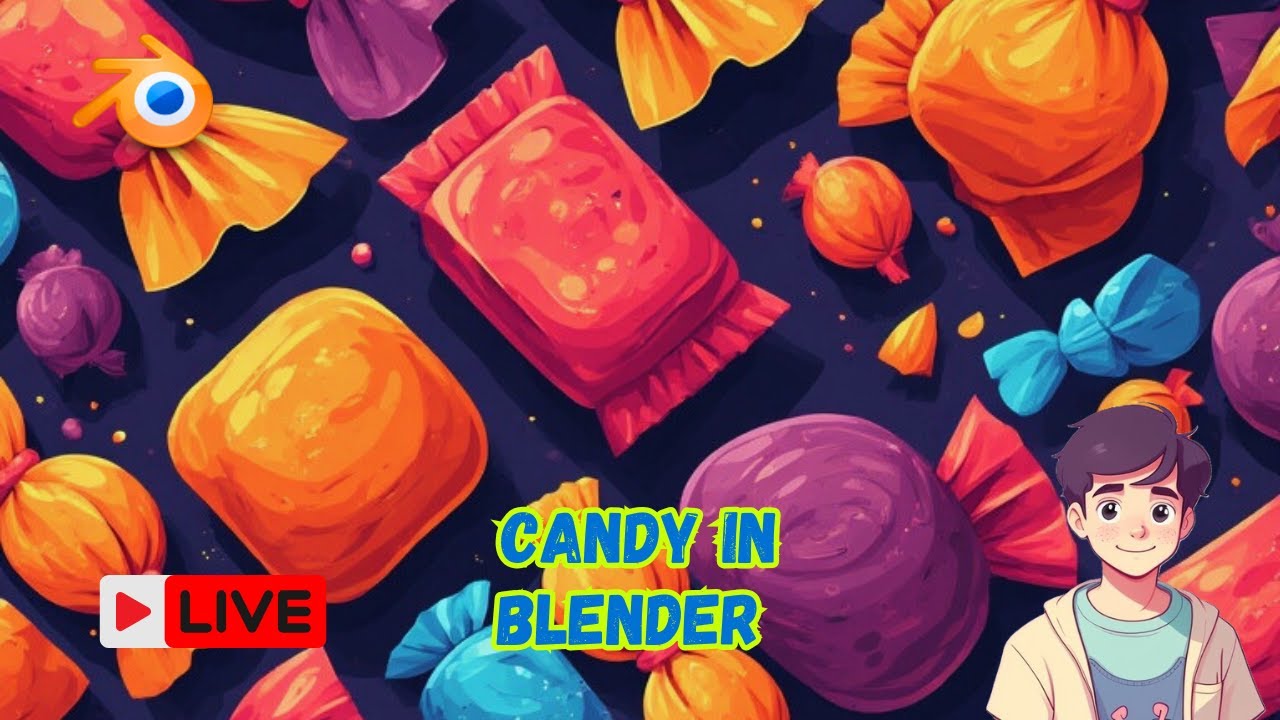 Let’s Make Candy in Blender | Live #subd - YouTube