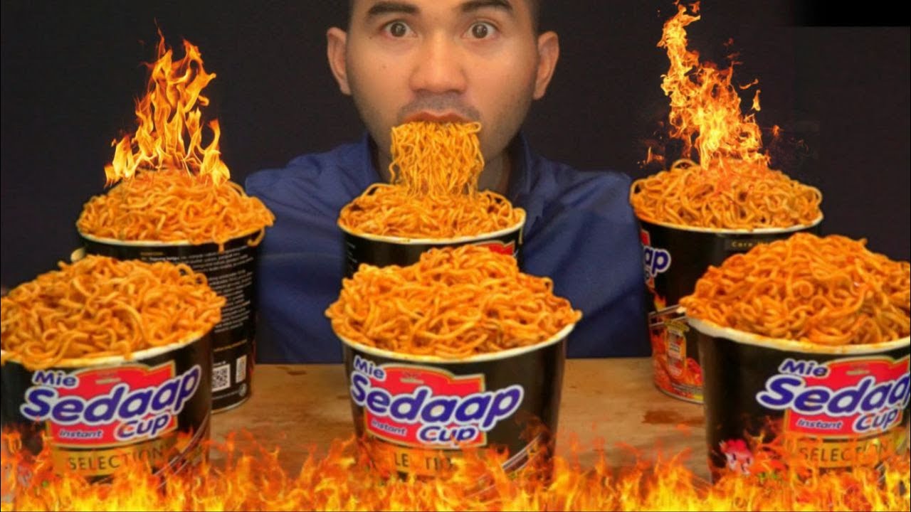 ASMR MUKBANG SPICY FIRE NOODLE VERY DELICEIOUS, EATING SHOW - YouTube