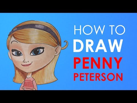 How to draw Penny - Mr. Peabody & Sherman