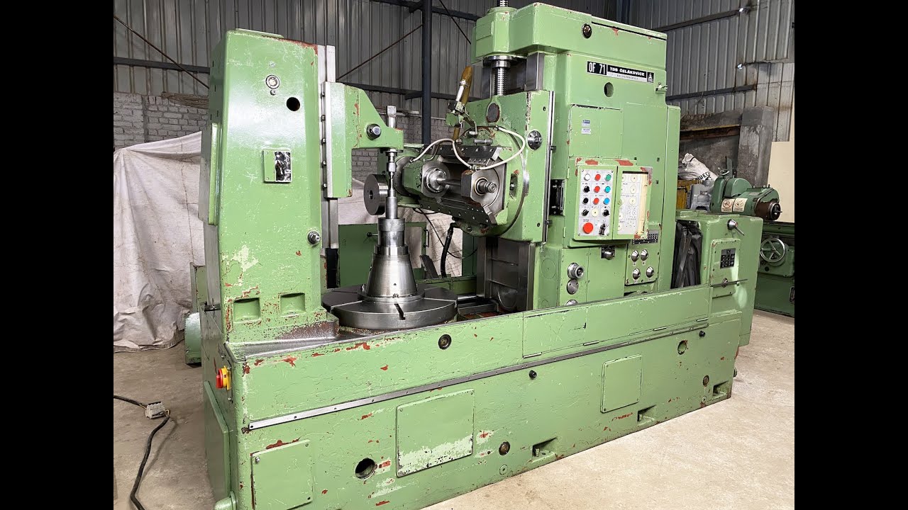 Gear Hobbing Machine - TOS OF 71 - 710 mm Diameter - YouTube