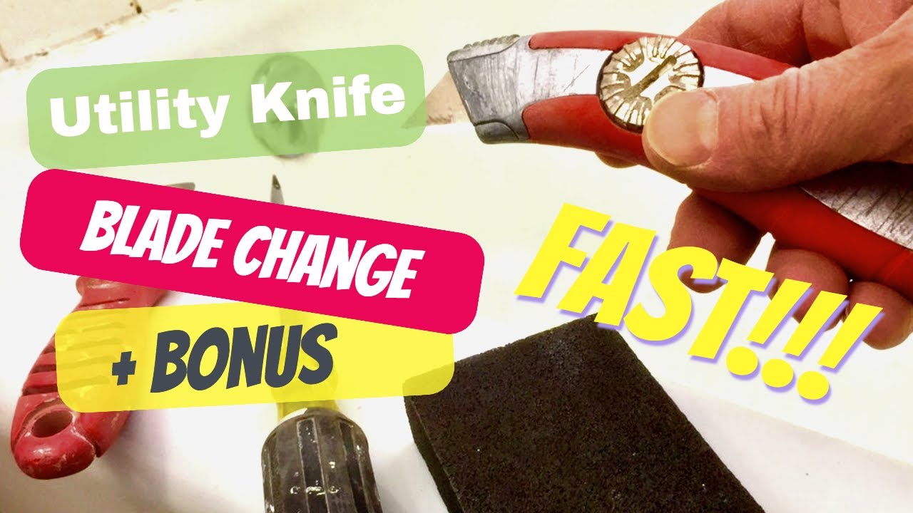 Utility Knife Blades_How To Change Blades On Your Utility Knife + BONUS ...