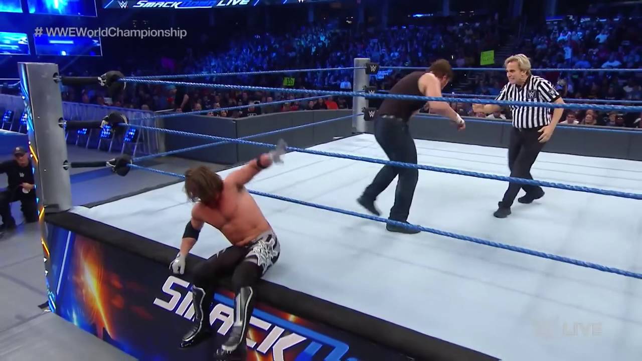 Dean Ambrose vs Aj Styles WWE championship - YouTube