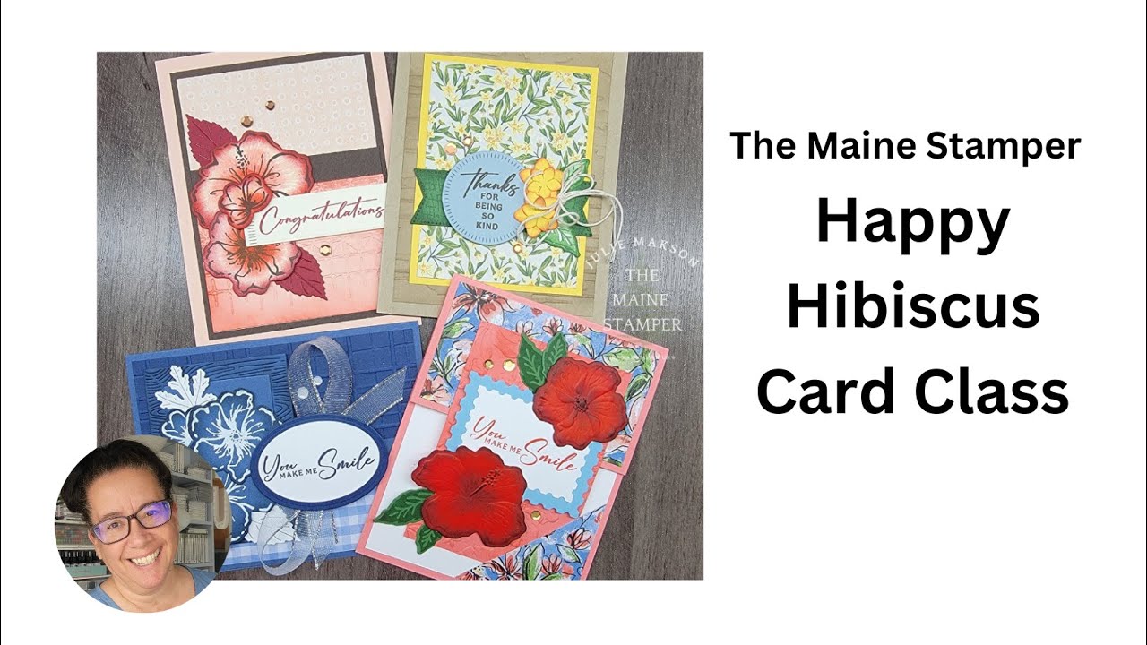 Happy Hibiscus Card Class - YouTube