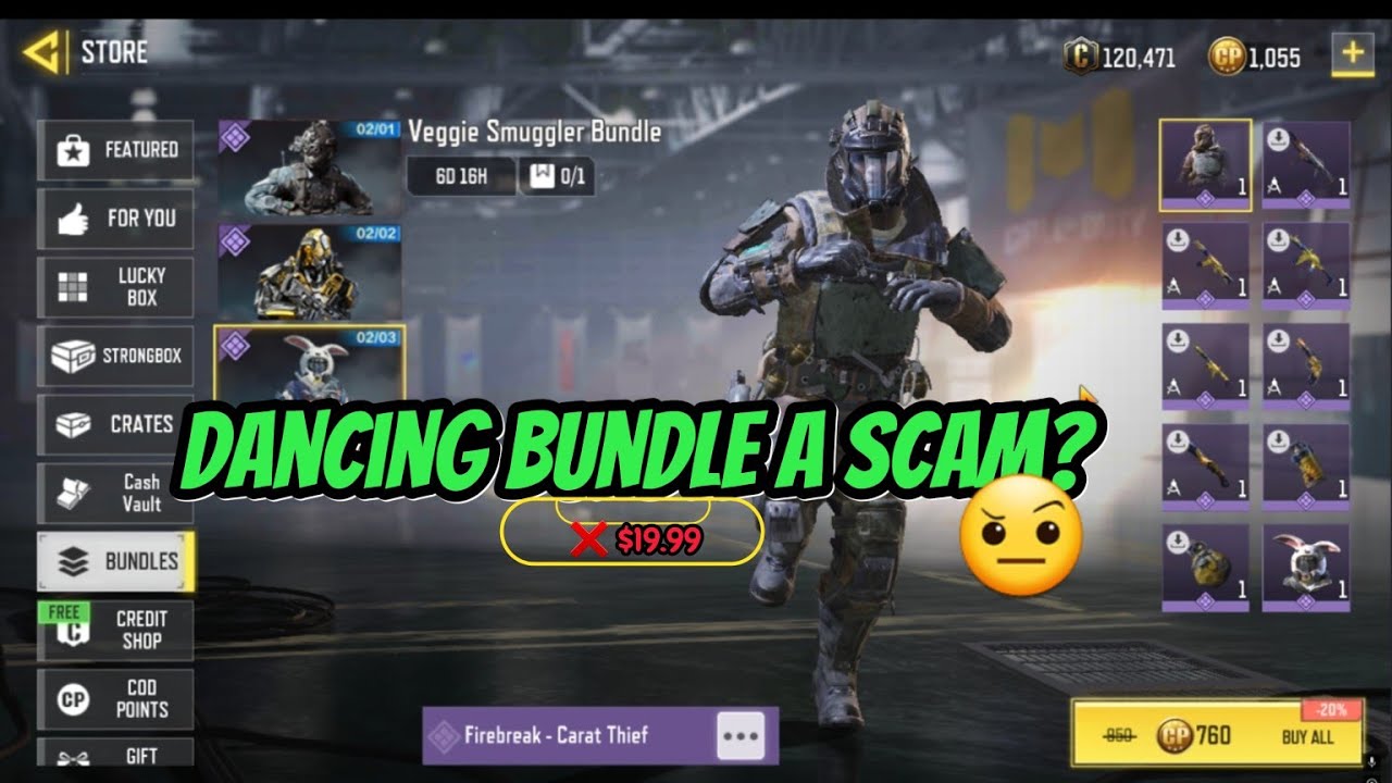 Opening Firebreak- Carat Thief Bundle In CODM 🔥 - YouTube