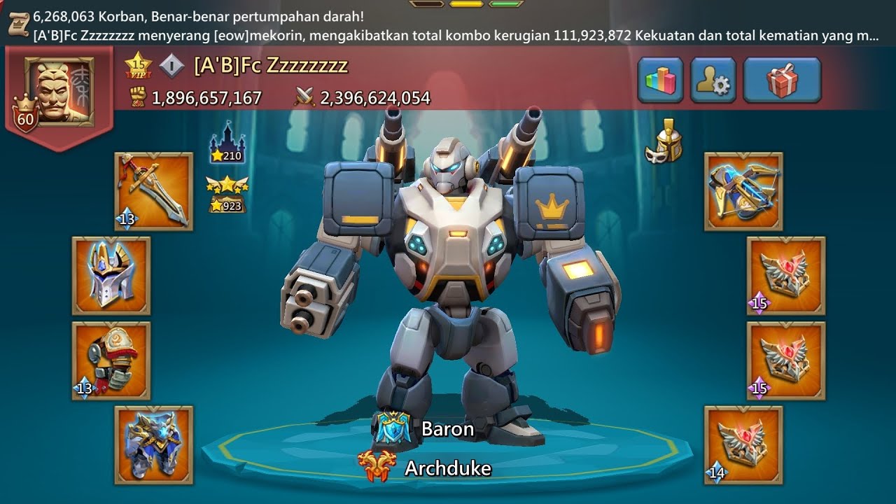 Lords mobile K1326.. bang baron mampiir cug 🤣🤣 30m zero.. insane moment ...