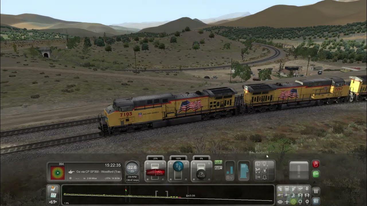Union Pacific train going over the Tehachapi Loop - YouTube