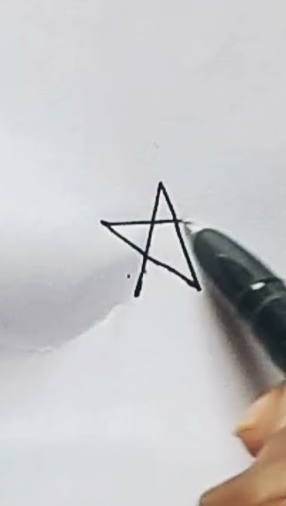 How to draw a perfect Star⭐️ ;;; step by step ;; star drawing - YouTube