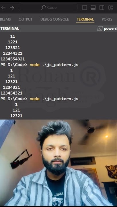Javascript Palindrome Pyramid Pattern Javascript Tutorial Shorts Javascript Codingshorts
