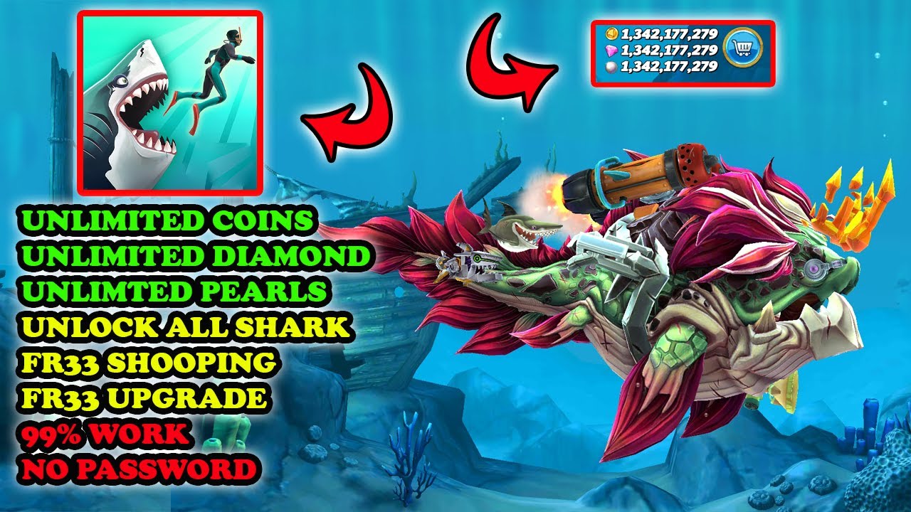 Hungry Shark World mod apk terbaru 2023 - Unlimited Coins & Unlimited ...
