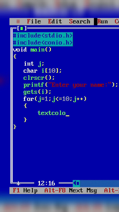 Print Your Name in Different Colours Program C language #coding#clanguage#ytshorts#learning# ...
