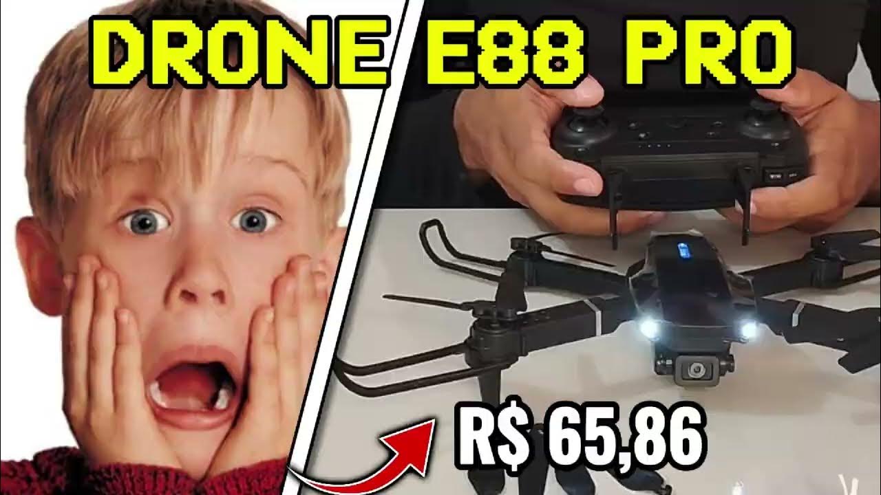 DRONE E88 PRO UNBOXING E REVIEWS - YouTube