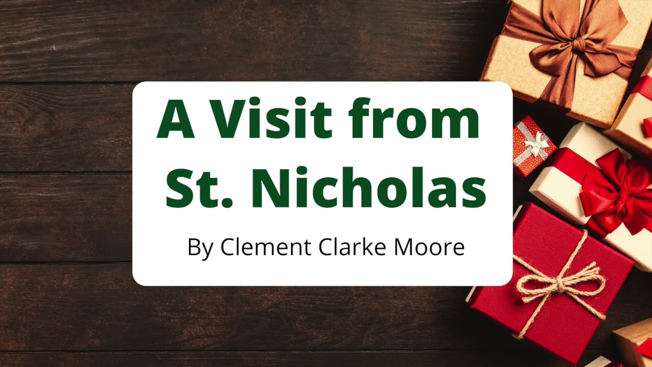 Twas the Night Before Christmas Poem ("A Visit from St. Nicholas" by ...