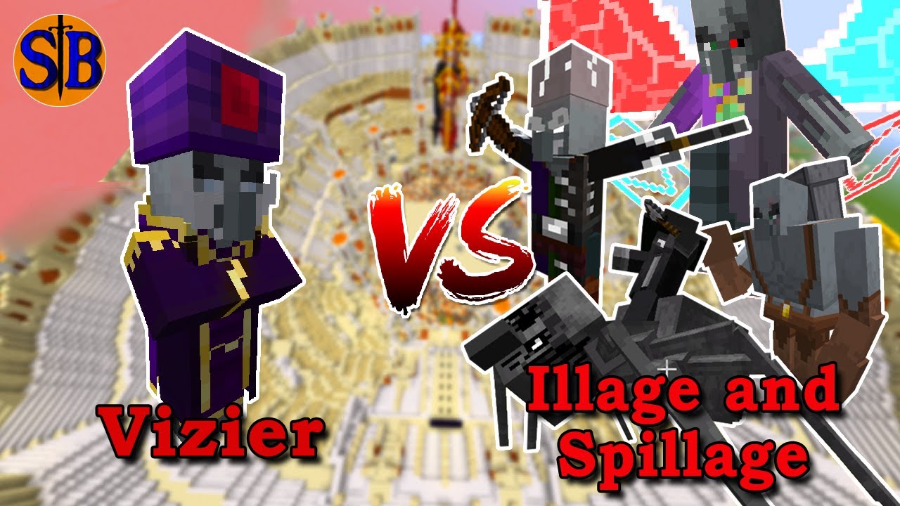 Vizier(goety) vs Illage and Spillage 1.19 | Minecraft Mob Battle - YouTube