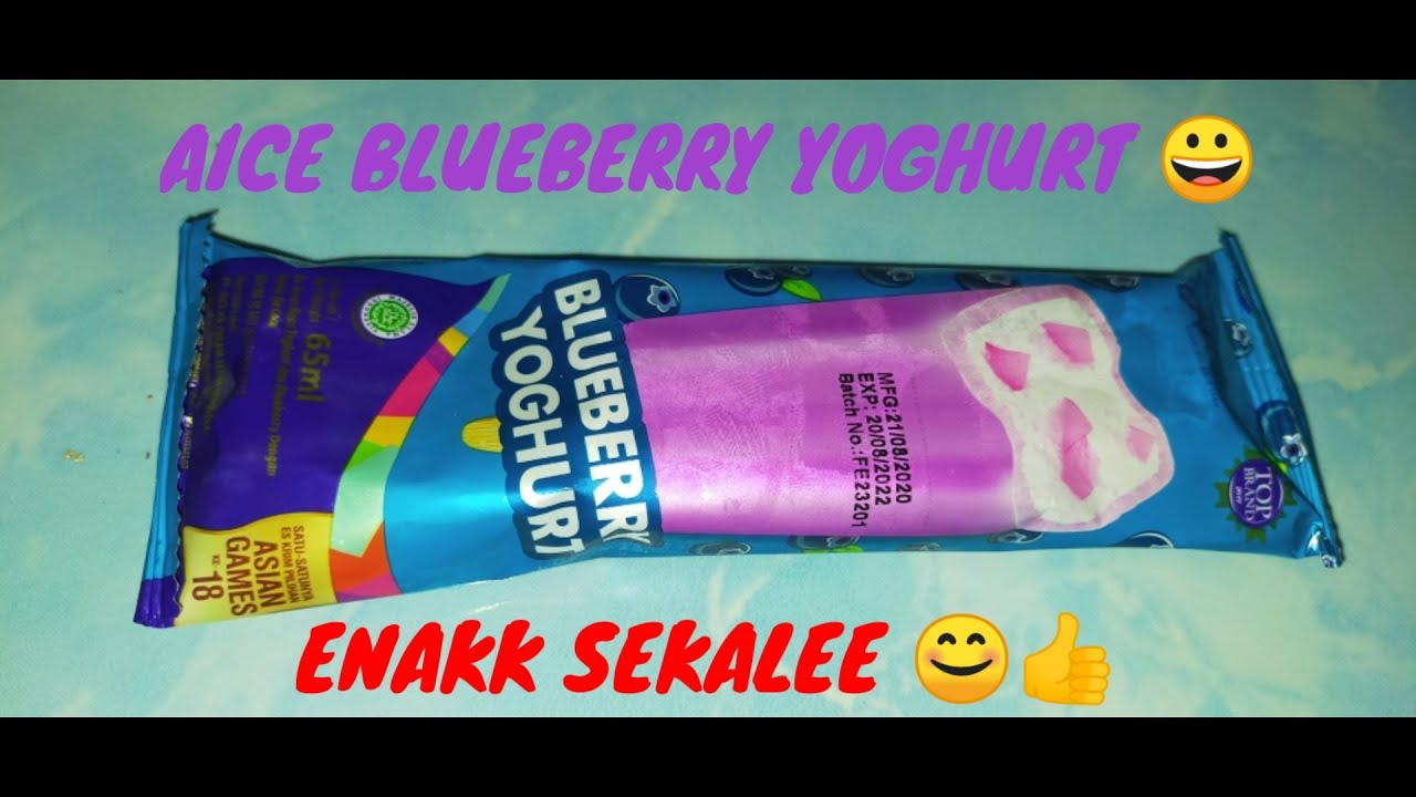 REVIEW AICE BLUEBERRY YOGHURT - YouTube