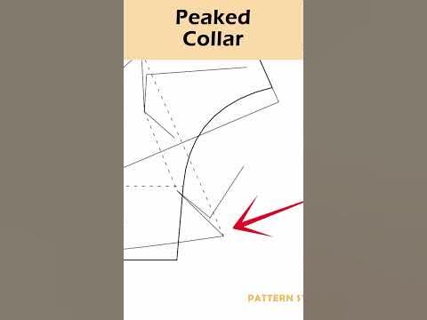 Peaked Collar Pattern Making_ How to draft Jacket Collar and Lapel [Pattern Making Tutorial]_# ...