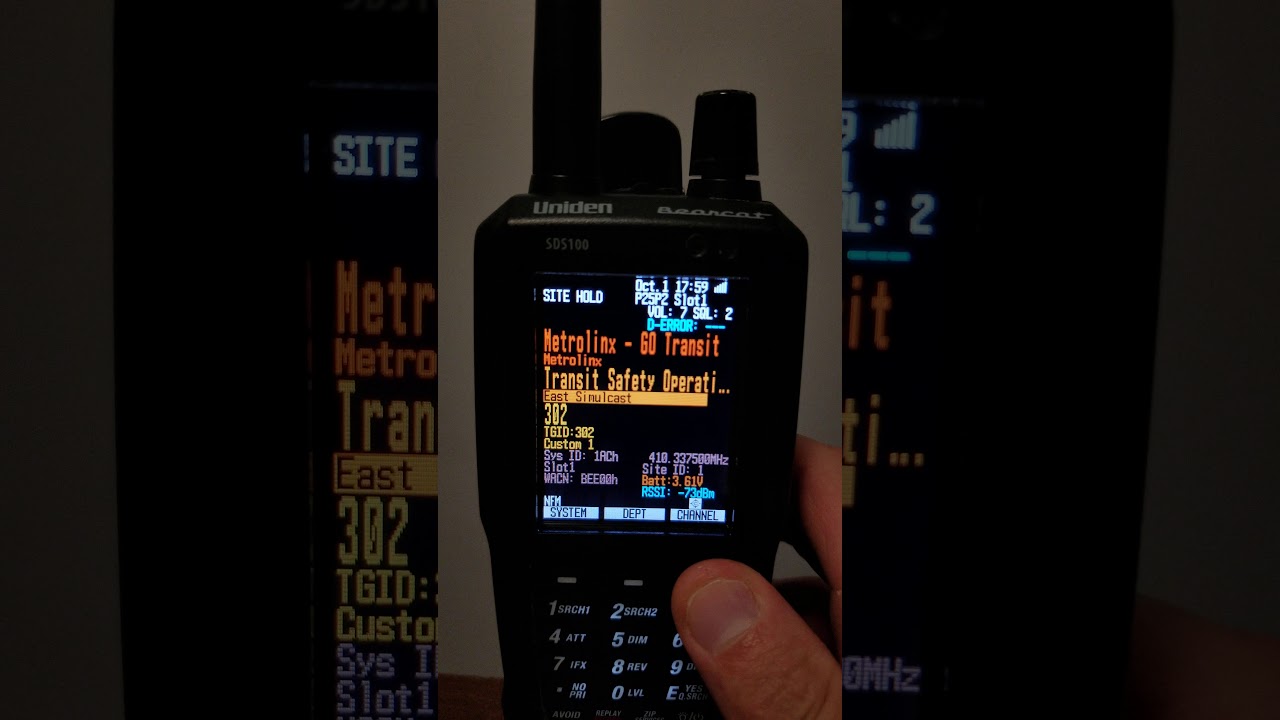 Uniden SDS100 P25 Phase II Reception - YouTube
