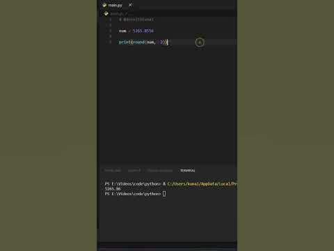 NEGATIVE Rounding In Python?? #python #programming #coding #engineering #shorts - YouTube