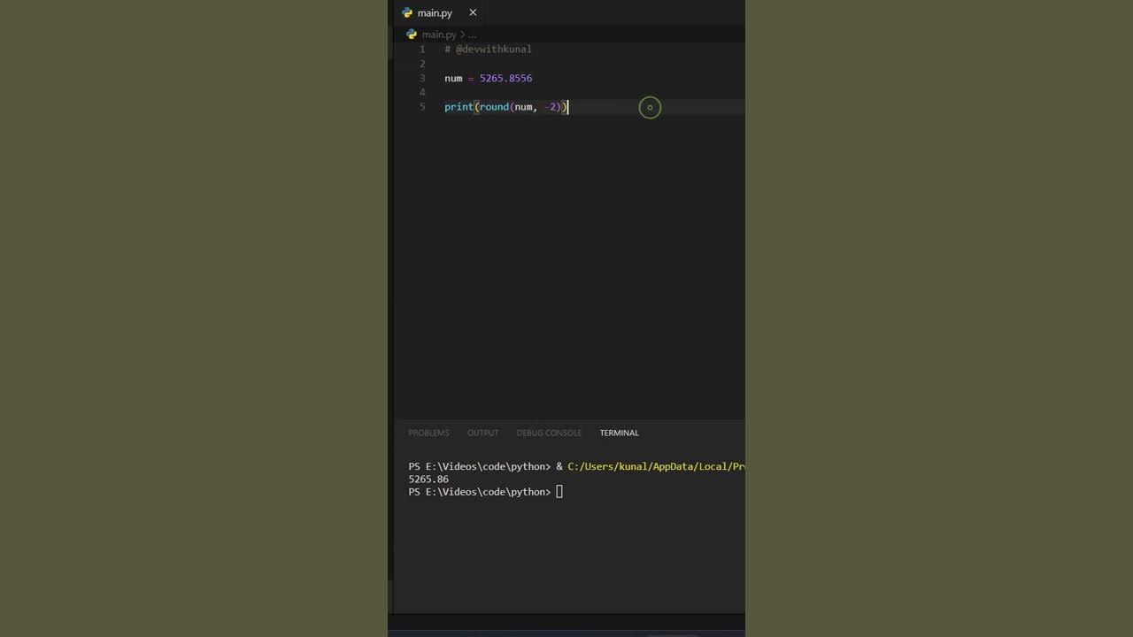 NEGATIVE Rounding In Python?? #python #programming #coding #engineering ...
