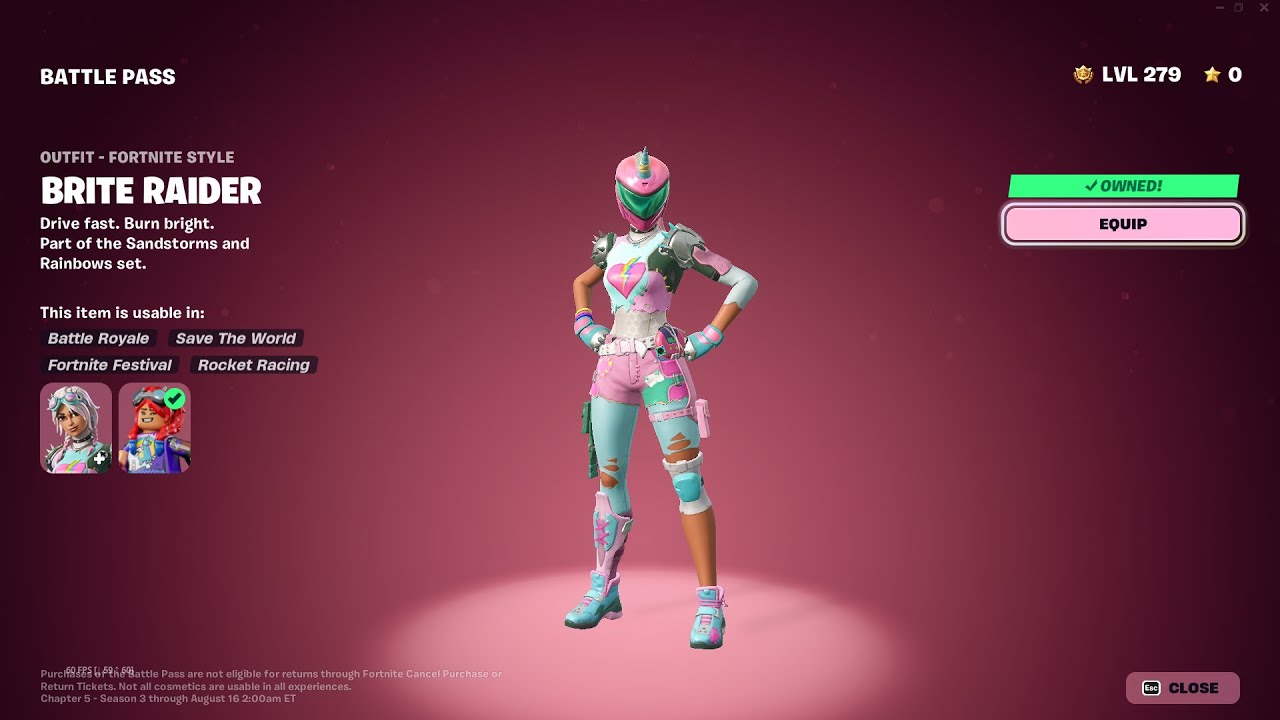 Fortnite: Brite Raider Skin Gameplay (Wastelander Challenge) #fortnite ...