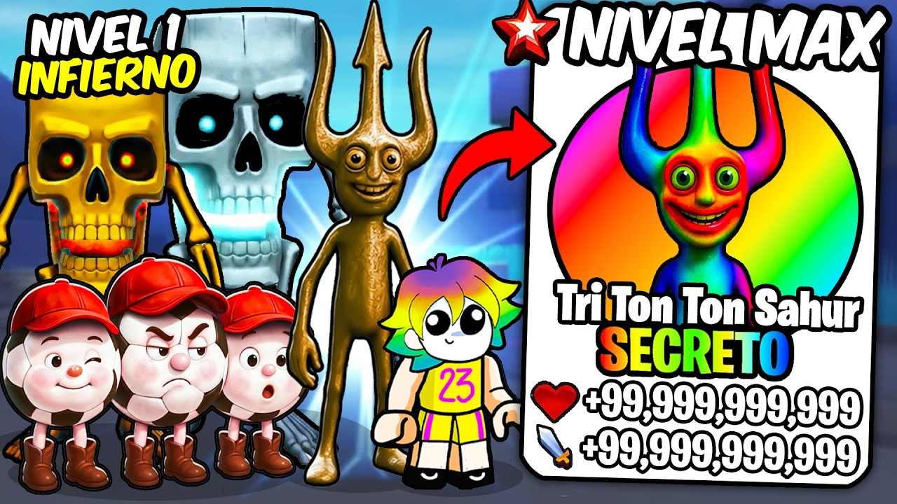 Conseguí LAS NUEVAS EVOLUCIONES de BRAINROT EVOLUTION (Tri Ton Ton Sahur, Skull Sahur, Los ...