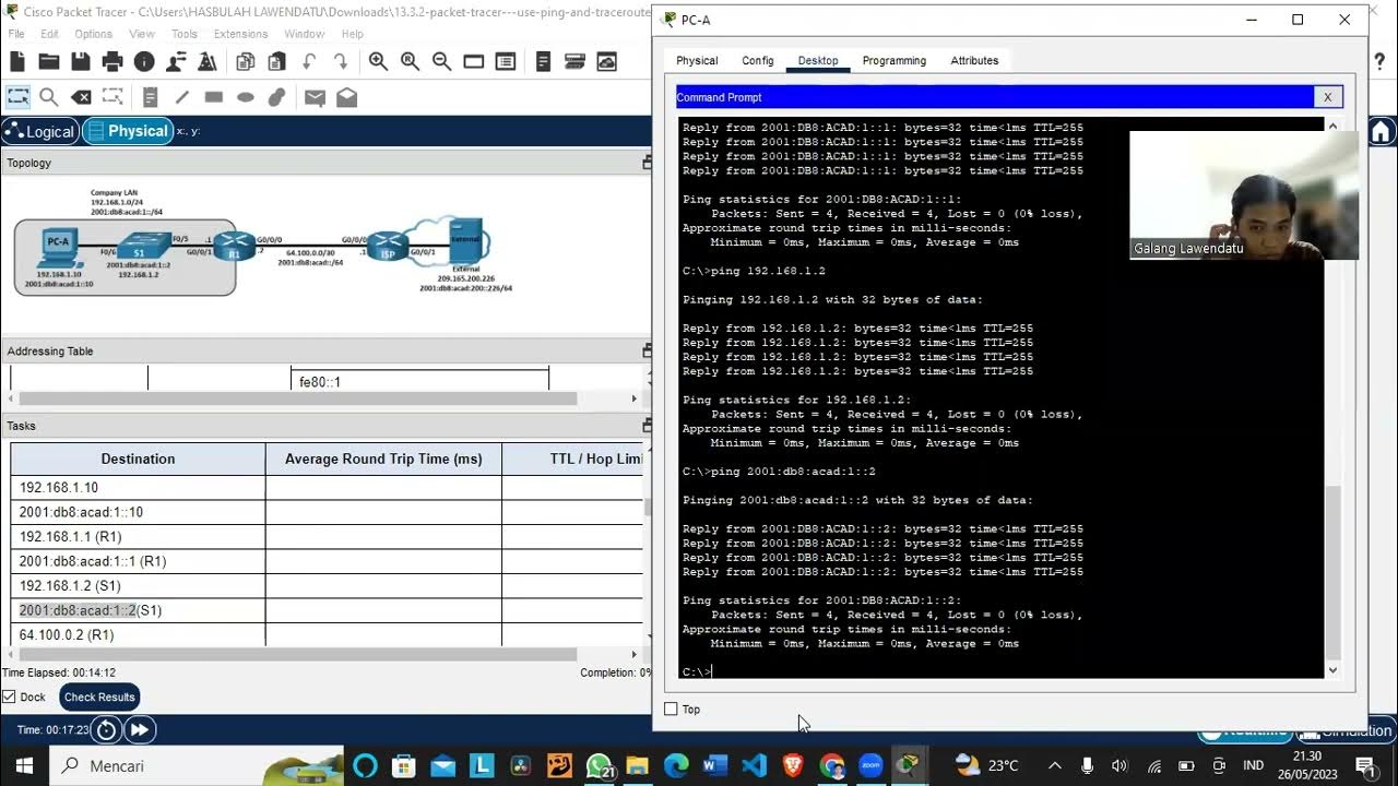 prak jaringan dan komunikasi data - 13.3.2-lab--use-ping-and-traceroute ...